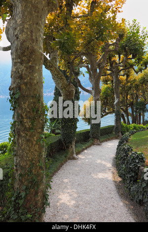Magnificent park at the Italian villa-museum Balbyanello. Lake Como in ...