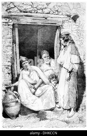 kabyles Algerian Algeria Africa African north family goat donkey man ...