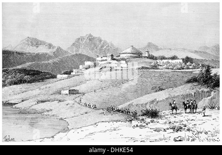 BATTLE OF ADOWA 1896 Italian troops are surrounded by Ethiopian forces ...