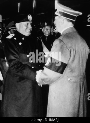Adolf Hitler and Benito Mussolini, 1938 Stock Photo - Alamy