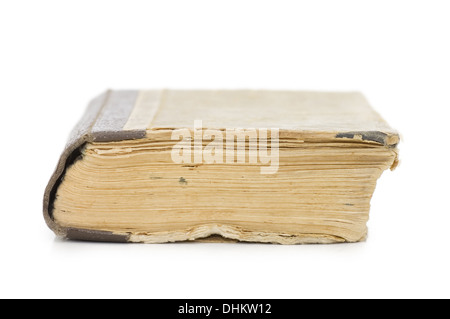 The ancient book isolated isolated on white background. The ancient ...
