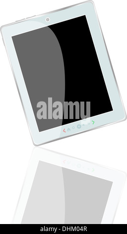 white tablet pc ipad on white background Stock Photo - Alamy