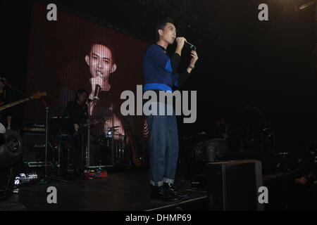 Taipei, China. 8th Nov, 2013. Singer Yoga Lin performs at his charity ...
