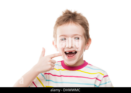 First baby milk or temporary teeth fall out Stock Photo - Alamy