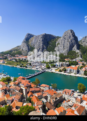 Omis Croatia. Old Town in Croatia. Architectural feature - IHS ...