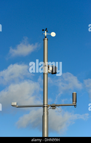 Solar powered weather station. Shap summit on A6 road at an altitude of ...