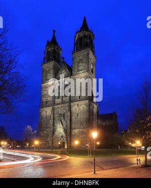 Magdeburg, Germany. 12th Nov, 2013. The protestant 'Cathedral of Saints ...