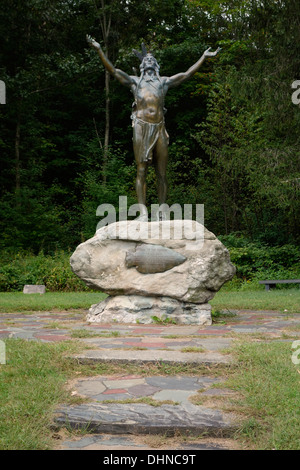 Hail to the Sunrise’ Mohawk Trail Indian Statue – Massachusetts USA ...