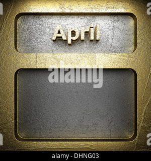april 6 golden sign Stock Photo - Alamy