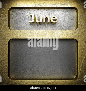 june 5 golden sign Stock Photo - Alamy