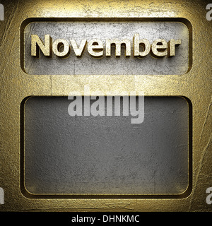 november 7 golden sign Stock Photo - Alamy