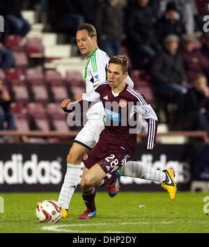 Edinburgh, Scotland. 13th Nov, 2013. Hearts Manager Gary Locke during ...