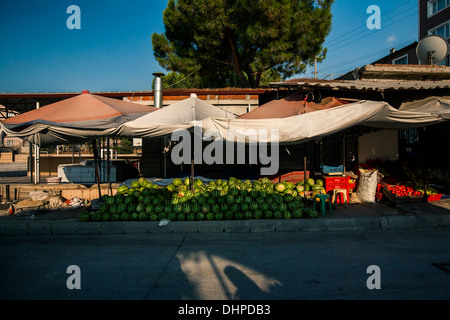 Market with local goods. Soma, Turkey 2013 Stock Photo - Alamy