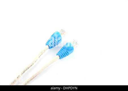The Picture of Blue LAN Cables Stock Photo - Alamy