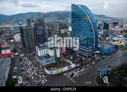 Blue Sky Tower in Ulaanbaatar. Mongolia Stock Photo - Alamy