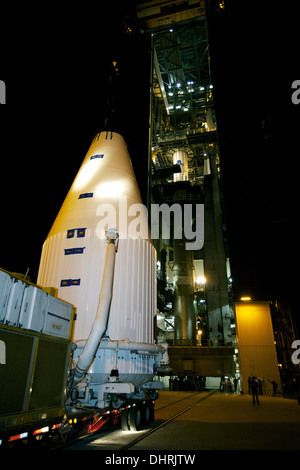 The MAVEN spacecraft is prepared for launch from Cape Canaveral Air ...