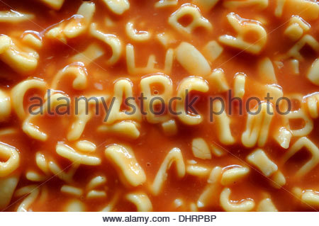 Spaghetti letter spelling the word 'Food' with the letters held up on ...