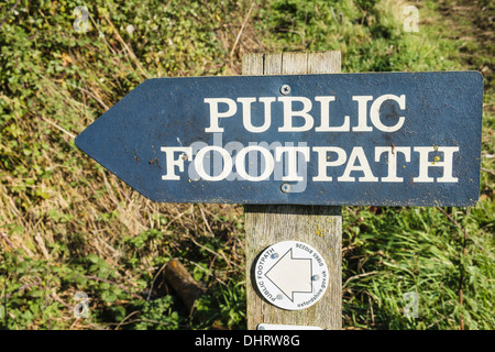 Public footpath sign UK Stock Photo - Alamy