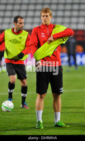 Olomouc, Czech Republic. 14th November 2013. Andre Hainault (left ...
