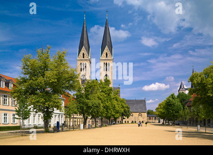 Domplatz, Cathedral Square, Halberstadt, Harz Mountains, Germany Stock ...