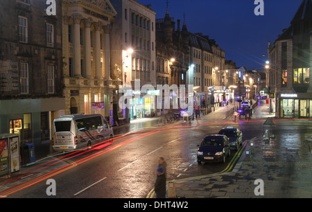 Inverness street scene by night Scotland November 2013 Stock Photo - Alamy