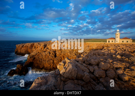 Menorca Punta Nati Faro lighthouse in Ciutadella Balearic Islands of ...