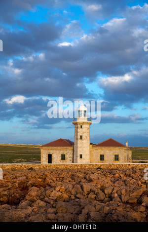 Menorca Punta Nati Faro lighthouse in Ciutadella Balearic Islands of ...