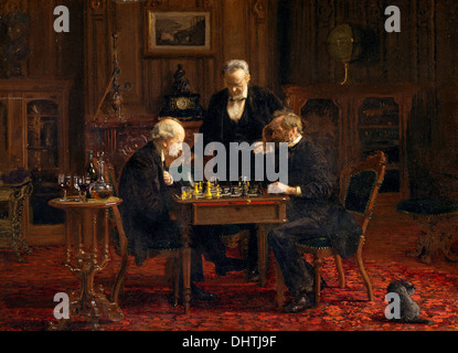 Thomas Eakins The Chess Players Stock Photo - Alamy