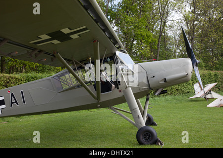 Fiesler Storch WW2 german luftwaffe aircraft at a Shuttleworth ...