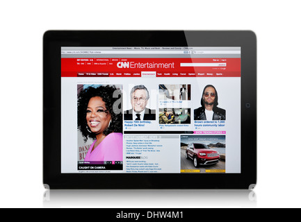 CNN website on iPad screen - international news Stock Photo - Alamy