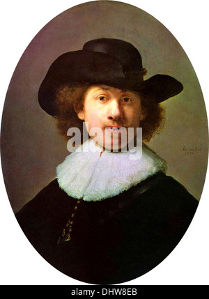 Rembrandt Self-portrait 1632 Stock Photo - Alamy