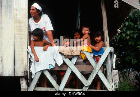 village of silves, manaus, state of amazonas, amazon region, brazil ...