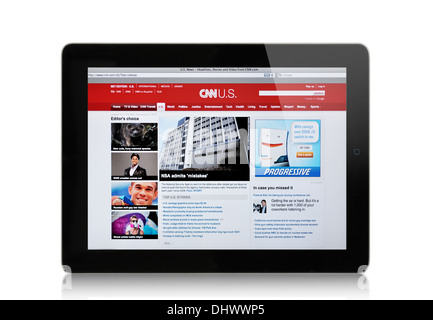 CNN website on iPad screen - international news Stock Photo - Alamy