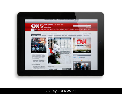 CNN website on iPad screen Stock Photo - Alamy