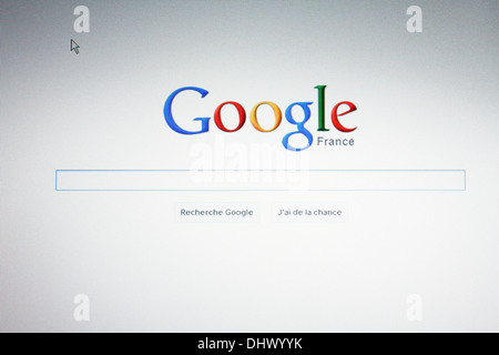 French website and search engine for google france, search field ...