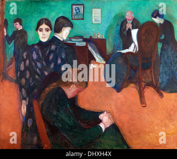 Death in the Sick-Room, 1893, by Edvard Munch, in the Munch Museum and ...