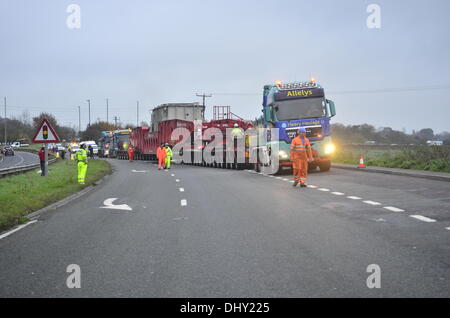 Junction 18, M4 Motorway, North of Bath, UK. 16th November 2013. The ...