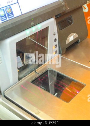 Self-checkout machine, Self-service checkout or Semi Attended Customer ...