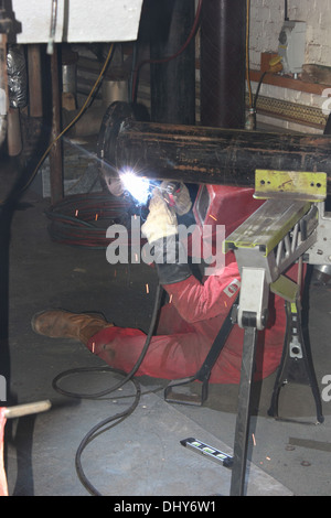 A welder wearing his full personal protection equipment, ppe Stock ...