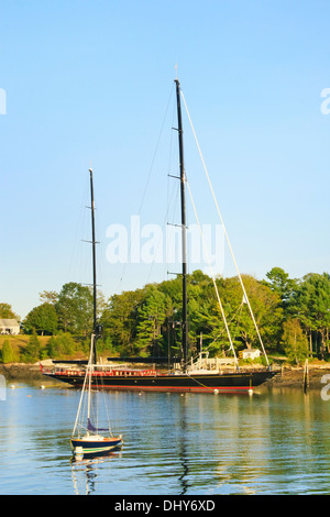 Schooner, Porter Preserve, Boothbay, Maine, USA Stock Photo - Alamy