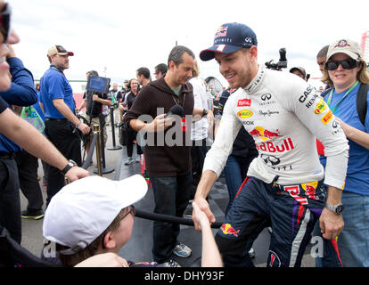 Fi race car driver Sebastian Vettel of the Infiniti Red Bull team ...