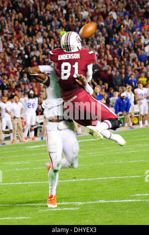 South Carolina Gamecocks Rory Anderson (81) during a game against the ...