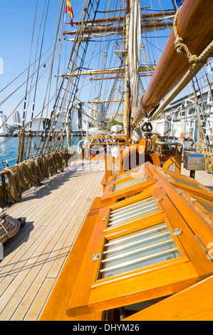 Deck of the James Craig Tall Ship, Sydney, Australia Stock Photo - Alamy