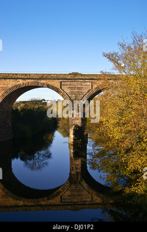 The rail viaduct over the River Tees at Yarm,England,UK Stock Photo - Alamy