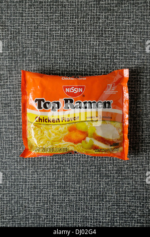 Package of Top Ramen chicken flavor Stock Photo - Alamy