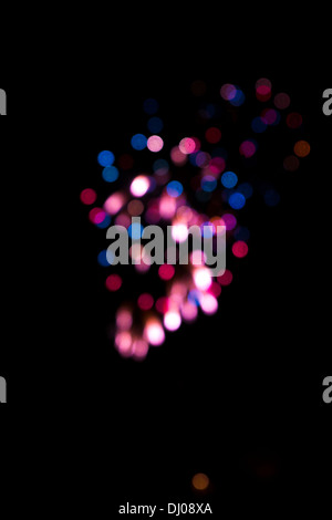 multi color fireworks exploding light bloom Stock Photo - Alamy
