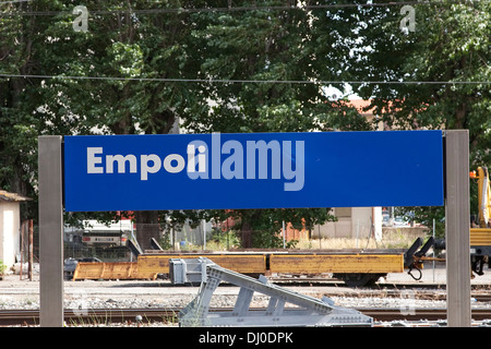 Italian train at Empoli station Stock Photo - Alamy