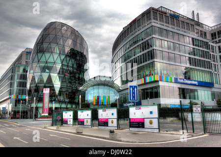 Eurovea, shopping centre, central Bratislava, Slovakia, Europe Stock ...