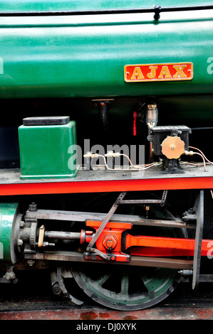Steam Locomotive AJAX at Chatham Historic Dockyard In Steam Stock Photo ...