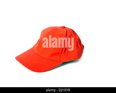 Side View Red Baseball Cap, Isolated Stock Photo - Alamy